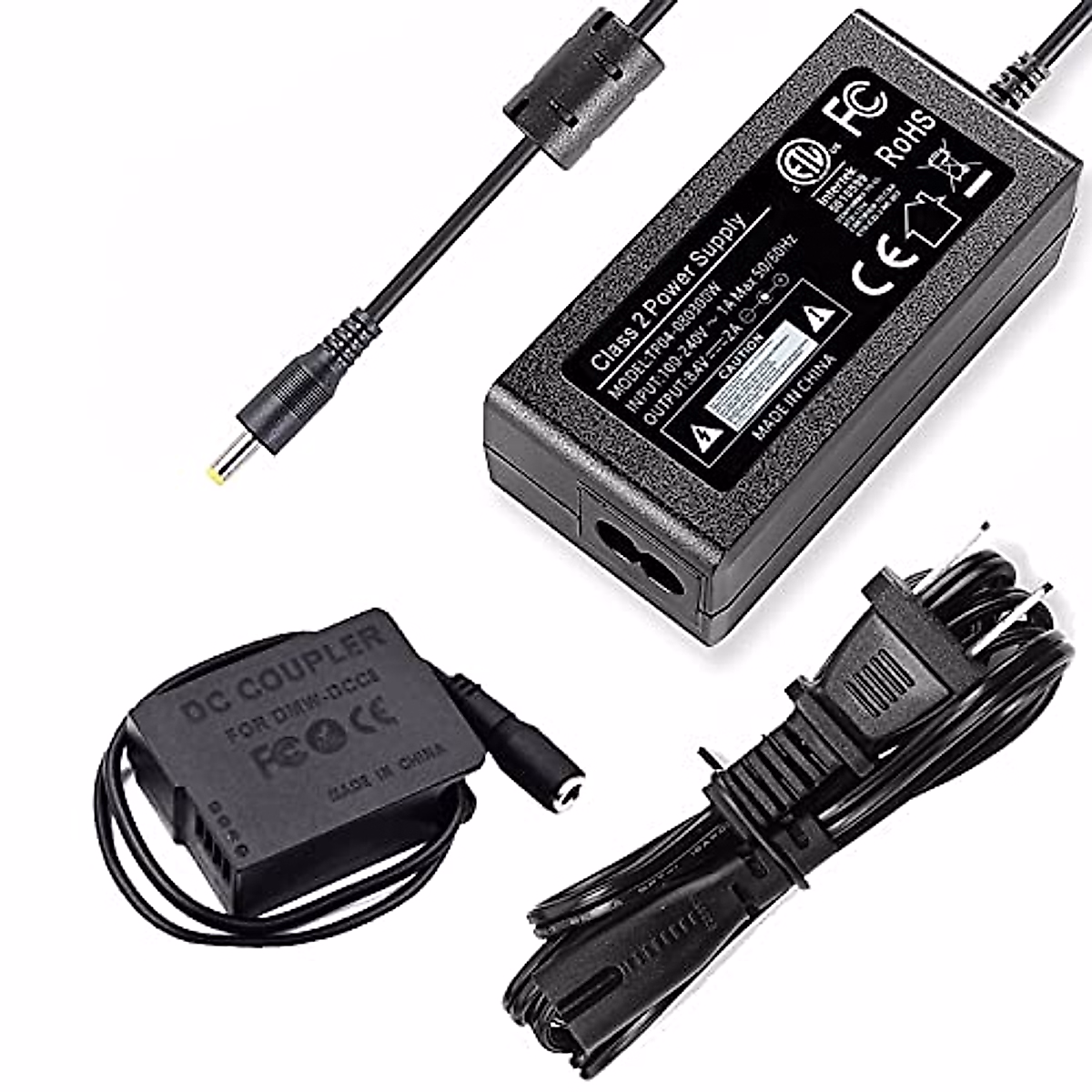 F1TP DMW-AC10 DMW-DCC8 AC Power Adapter Dummy Battery for Panasonic Lumix DMC-G5 G6 G7 GX8 G80 G81 G85 GH2 GH2K FZ200 FZ300 FZ2000 G90 G99 Cameras.