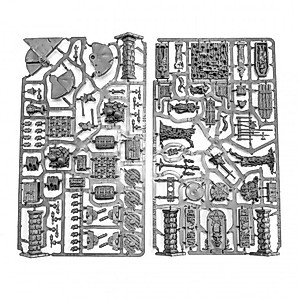 Dungeons & Lasers Fantasy Starter Set with 286 Pieces of Tabletop D&D Terrain and DND Accessories for 5E Compatible RPG Games - Unpainted and Unassembled - for Ages 14+