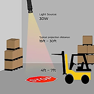 HILITING LED Logo GOBO 30W Projector with GOBO Lens GOBO Glass-Stop Sign