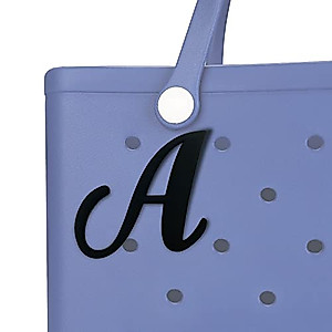 TOYORK Bag Charms for Bogg Bag Accessories Decorative Bogg Bag Charms Insert Alphabet Lettering for Beach Tote Rubber Beach Bag Accessories