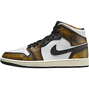 Nike Air Jordan 1 Mid Men's Shoes Black/Taxi-White-Sail DQ8417-071 14