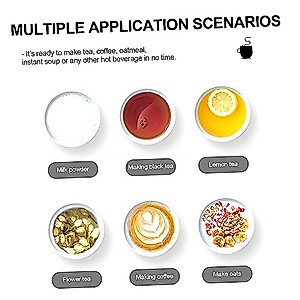 PRETYZOOM Pot Water Heating Kettle Cordless Tea Kettle Whistle Kettle Boiling Water Kettle Whistling Water Kettle Cups Oven Espresso Machines for Home Boil Water Kettle Stainless Steel Black