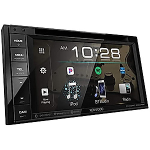 Kenwood DDX276BT 6.2 DVD Receiver with Bluetooth | Double DIN Bluetooth Car Stereo with 6.2 Clear Resistive Touch Panel