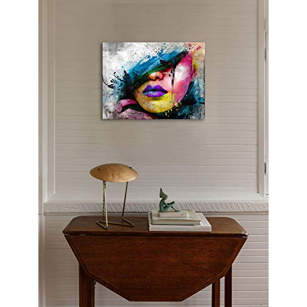gbagutao Abstract Canvas Art Wall Decor Sexy Girl Lips Pop Art Canvas Prints Modern Canvas Art Wall Paintings for Living Room Bedroom Office Home Decoration