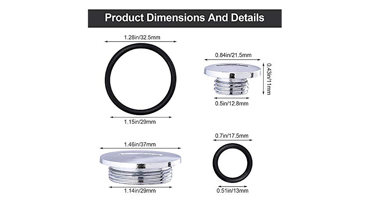 PAGOW Quad Engine Stator Cover Caps for ATV - 2 Sets