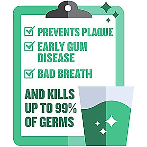 Listerine Freshburst Antiseptic Mouthwash with Germ-Killing Oral Care Formula to Fight Bad Breath, Plaque and Gingivitis, 1.5 L