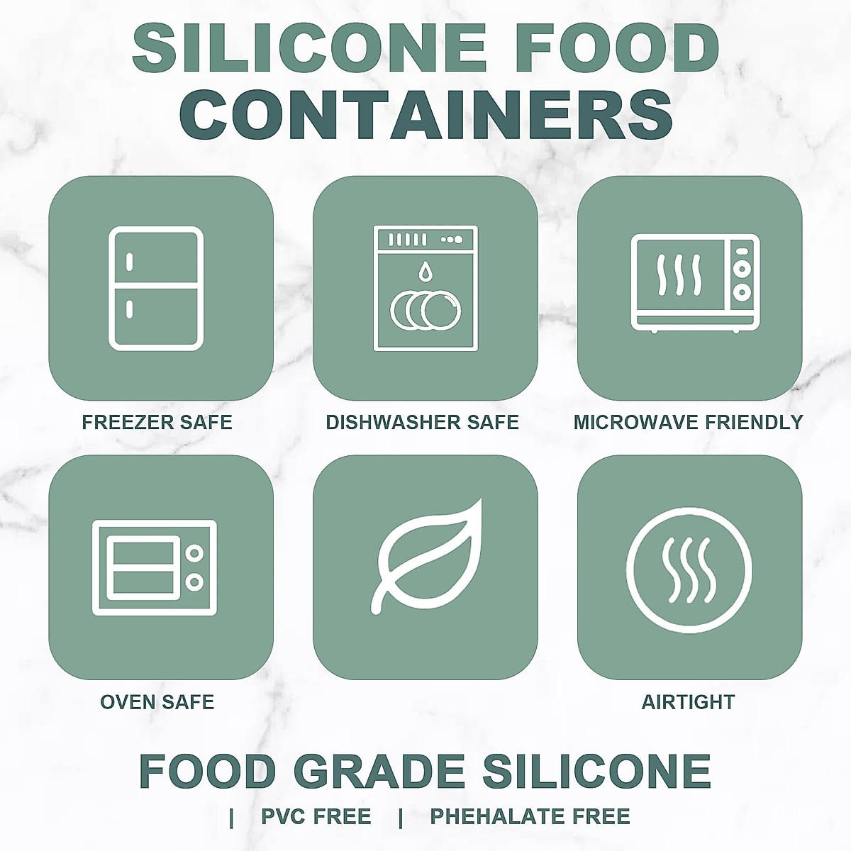 Vesici 9 Pcs Silicone Food Storage Containers Collapsible Reusable Small Containers with Lids Bpa Free for Christmas Party Snack Camping Lunch Bento Box (6.7oz, 10oz, 20oz) Green Blue Yellow