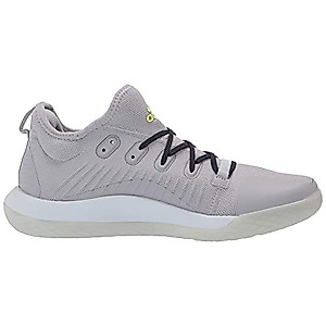 adidas Men's Stabil Next Gen Primeblue Volleyball Shoe, Halo Silver/Yellow/Ink, 8
