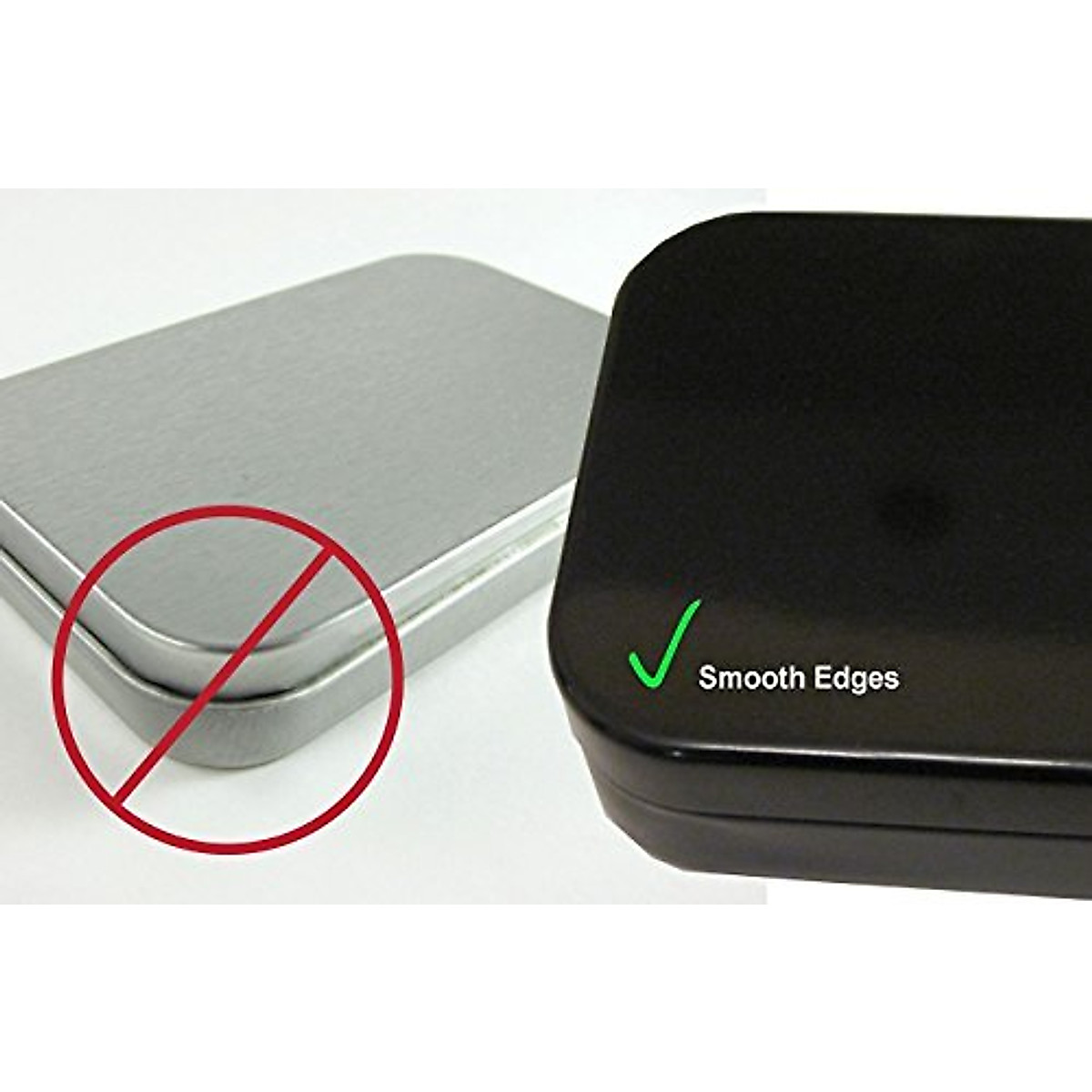 hilltop corporation Grey Single Mini Pencil Box. Use as Pencil, Makeup, Jewelry, Gift, Candy, Favor or Birthday Gift Box