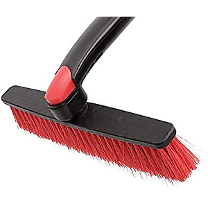 Parts Flix Mini Telescoping Snow Brush with Scraper and Foam Grip Handle (Colors May Vary)