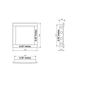 6" x 6" White Access Panel Door Opening Flap Cover Plate - Plumbing, Electricity, Alarm Wall Access Panel for Drywall - Box Door Lock - Door Latch - Size/Color (6 x 6, White)