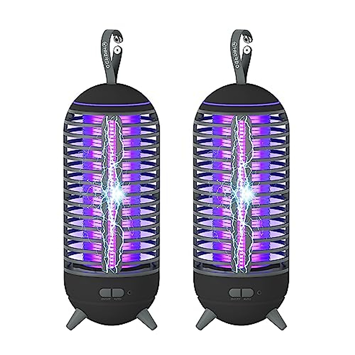Bug Zapper Outdoor & Bug Zapper Indoor & Portable Camping Bug Zapper USB Mosquito Zapper Fly Trap,Bug Zapper Electric Trap Ideal for Fly Traps (2 Pack)