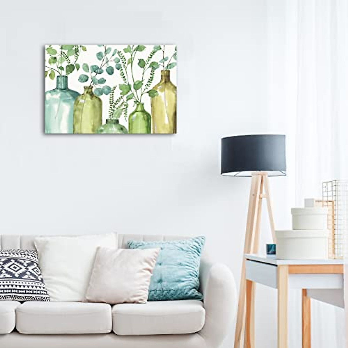 Artmaple Paint by Number for Adults Beginner Kids, Ideal Gift Choice for Birthday,Anniversary or Any Festival. DIY Acrylic for Decor Canvas Roll (16x24, Plants in Glass Bottles)