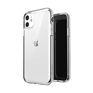 Speck iPhone 11 Clear Case - Drop Protection & Scratch Resistant, Anti-Yellowing & Anti-Fade with Dual Layer Protetective, Slim, Transparent Design - Crystal Clear iPhone 11 Cases - GemShell