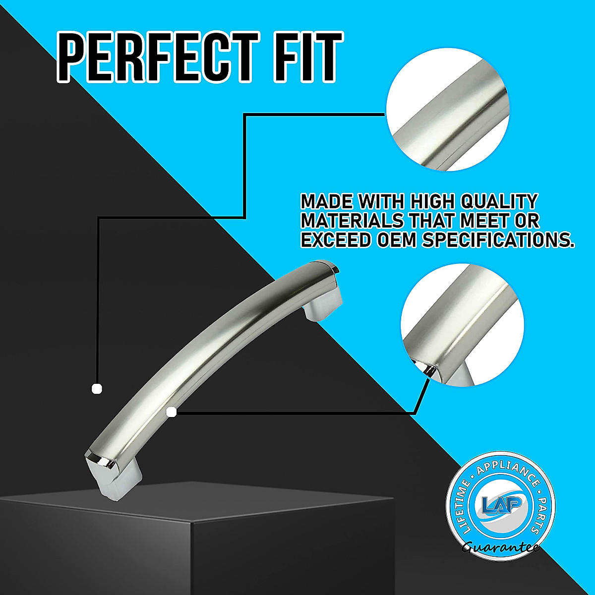 UPGRADED Lifetime Appliance Parts WB15X10278 Microwave Oven Door Handle Compatible with General Electric (GE) Microwave