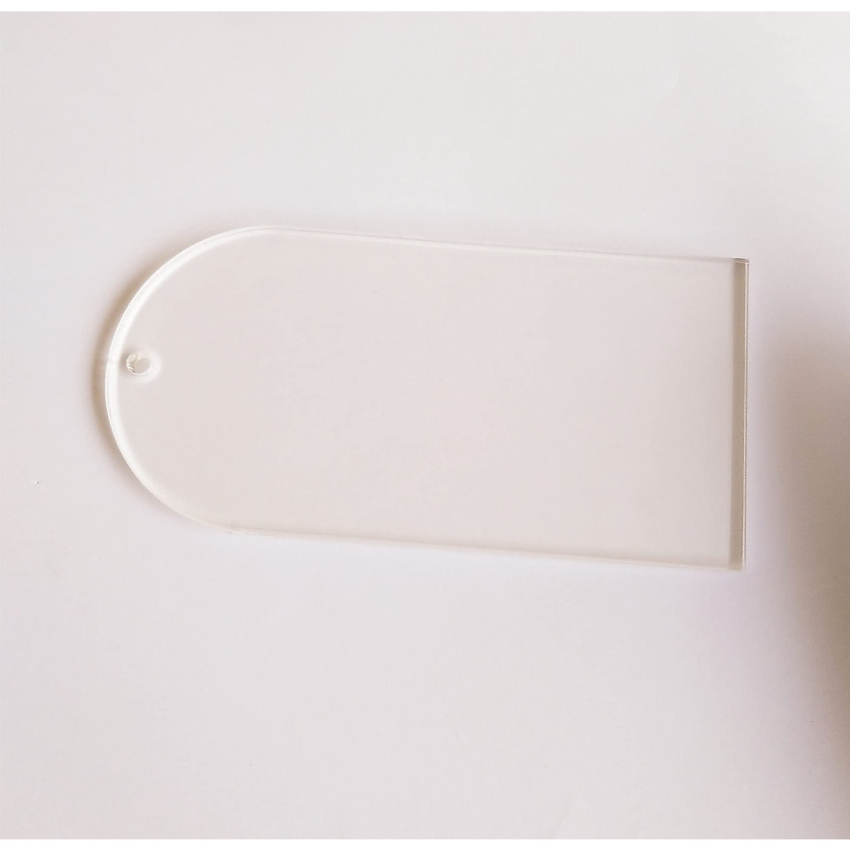 XIAOYUE 10PCS Arched Acrylic Place Cards, Clear Acrylic Escort Cards, Acrylic Place Cards, Wedding Place Cards, Wedding & Party Accessories (2''x4'')