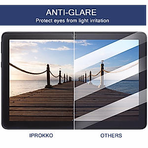 IPROKKO [2 Pack Anti-Blue Light Screen Protector for Amazon Fire HD 10 Tablet (13th/11th Generation, 2023/2021, 10.1 Inch Tablet) Fire HD 10 Plus/Fire HD 10 Kids/Kids Pro Anti Glare Screen Film (Fire HD 10)
