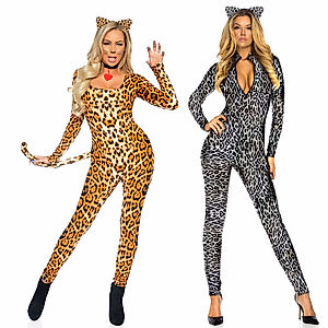 LIONSOUL 14pcs Cheetah Ears Headband for Women Leopard Cheetah Print Birthday Party Decorations Supplies