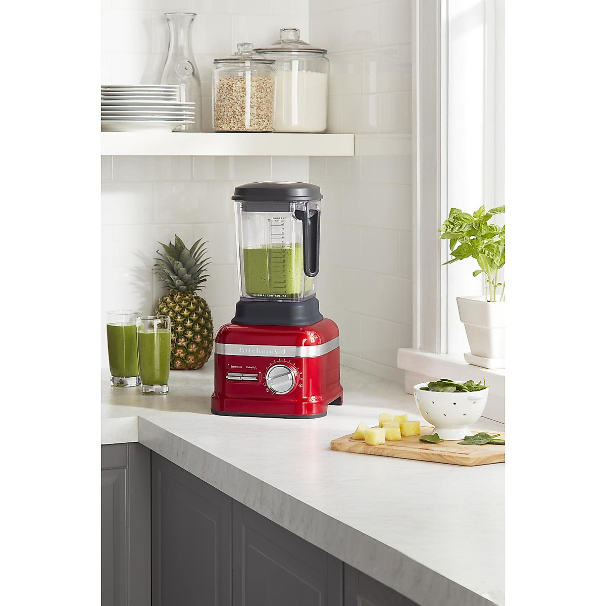 KitchenAid KSB8270CA Pro Line Series Thermal Control Jar Blender, 3.5 HP, Candy Apple Red