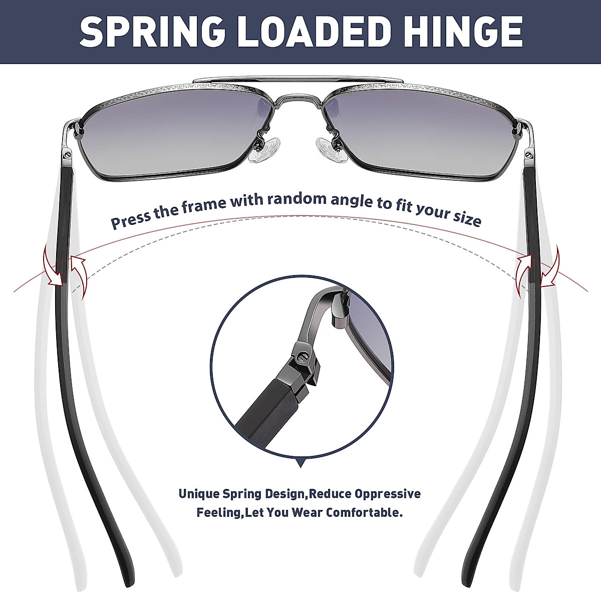 KIOYTLIK Sunglasses for Men Women Trendy Polarized Sunglasses UV400 Fashion SunGlasses Aviator Sunglasses for Driving Fishing, Gray