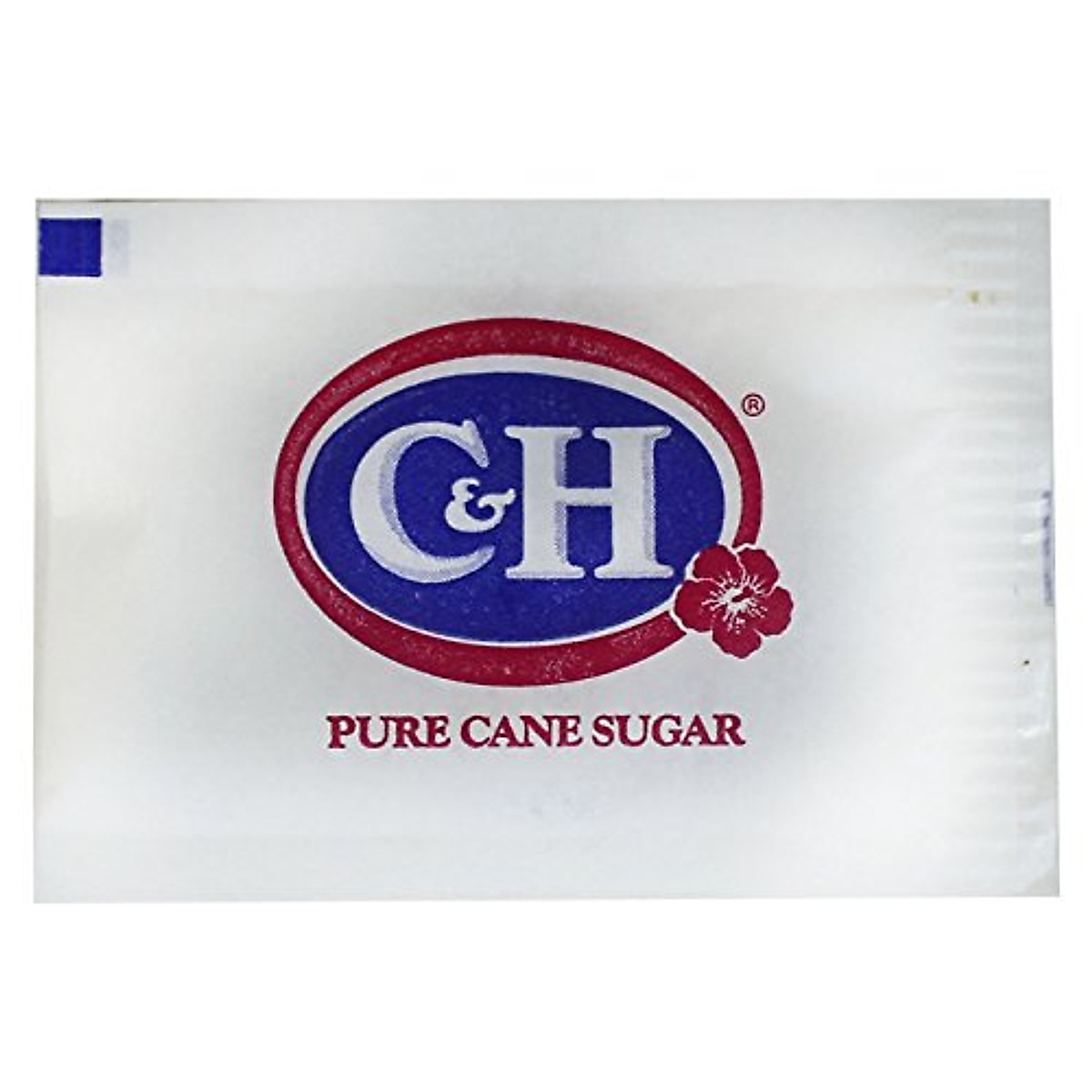 C&H Pure Cane NON-GMO Granulated Sugar, 0.10 Ounce (2.83 Gram) Packets - Pack of 500