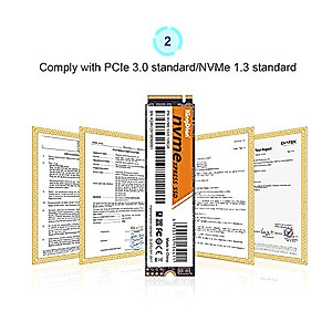 KingDian 128GB PCIe NVMe M.2 2280 Internal SSD High Performance Solid State Drive