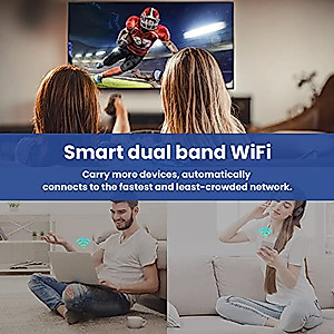 Gigabit WiFi Router, AC2100 Dual Band High Speed Wireless Router, 6 Antennas, MU-MIMO for Superb 2300 Sq.Ft Coverage & 30+ Devices, Easy Setup, Parental Control(Model: Connectize G6), Black