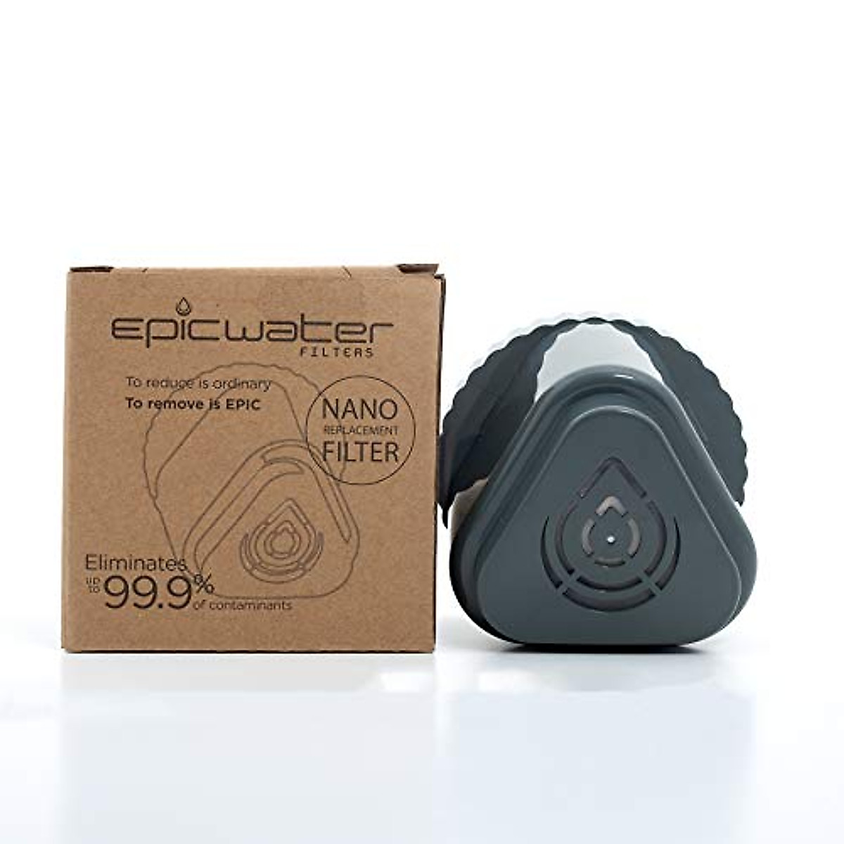 Epic Water Filters REPLACEMENT FILTER for Epic Nano Water Filter Pitcher or Dispenser. Nanofiltration Removes Bacteria, Virus, Cyst, Lead, Chromium 6, PFOS, PFOA, Heavy Metals, Pesticides,