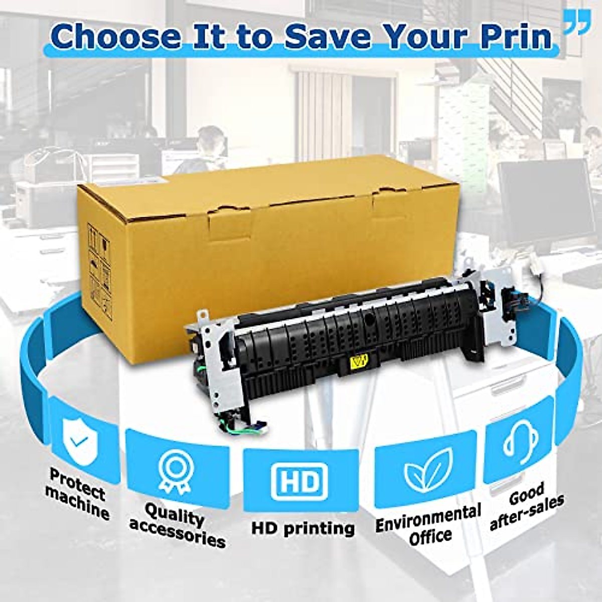 RM2-5679-MK-AP (FM1-V151) Maintenance Kit Compatible with HP Laserjet Pro M501, M506, M527 (110V) with Fuser, F2A68-67910 Transfer Roller, F2A68-67914 MP Tray and 1 Pair of F2A68-67913 Tray 2 Rollers