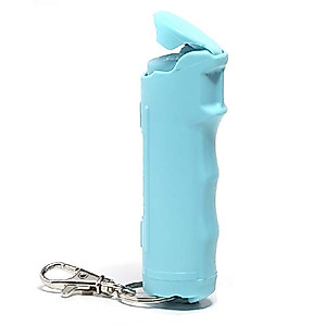 Kuros! by Mace Brand Pocket Pepper Spray (Teal) – 10’ Powerful Pepper Spray with Flip Top Safety Cap, Leaves UV Dye on Skin — Self Defense Pepper Spray for Women, Made in The USA