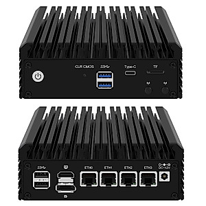 MOGINSOK 2.5GbE Linux Firewall Micro Appliance Celeron N5105 4xIntel I226 Nic Firewall Router PC 8GB DDR4 128GB M.2 NVMe SSD AES-NI