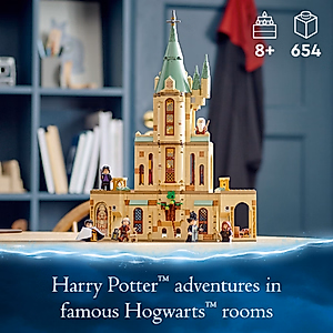 LEGO Harry Potter Hogwarts: Dumbledore’s Office 76402 Castle Toy, Set with Sorting Hat, Sword of Gryffindor and 6 Minifigures, for Kids Aged 8 Plus