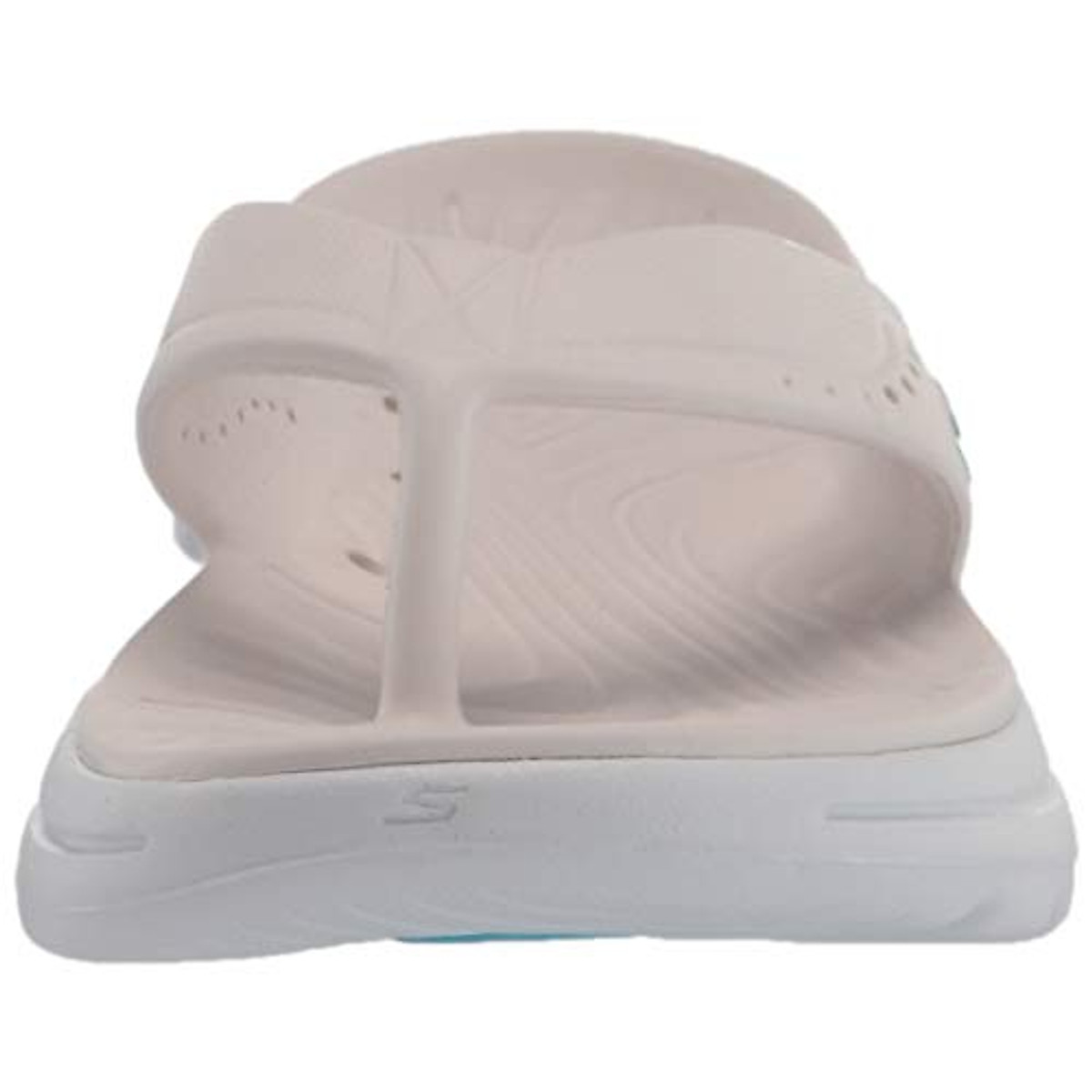 Skechers Women's FOAMIES GOwalk 5 - Bali Sport Sandal, White, 10