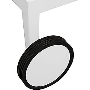 Meridian Furniture 373White Nizuc Collection Modern | Contemporary Resilient Mesh Water Resisting Fabric Upholstered Outdoor Patio Adjustable Sun Lounge Chair, 80.5" W x 29" D x 13.5" H, White