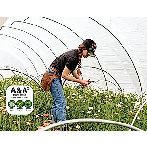 A&A Greenhouse White Plastic Film Polyethylene Covering 4 Year 6 Mil (8ft Wide X 28ft Long)