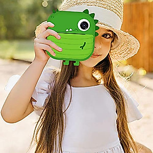 Kids Instant Print Camera | Mini Kids Camera with 2.4in HD Large Screen & Dual Lens - Kids Selfie Digital Camera Electronic Travel Game for Boys and Girls Birthday Gifts Huugy