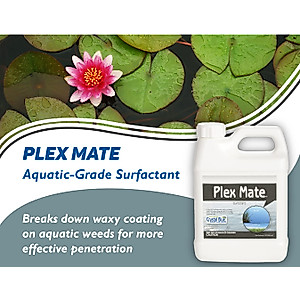 Plex Mate Aquatic Surfactant for Herbicides – Quart- Non-Ionic, Increase Product Coverage, Increase Product Penetration, Increase Product Effectiveness