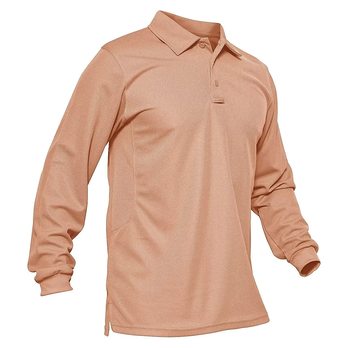 MAGCOMSEN Shirts for Men Long Sleeve Polo Shirts for Men Golf Shirts Dad Shirt Work Shirts Mens Casual Shirts Fishing Shirts for Men Apricot
