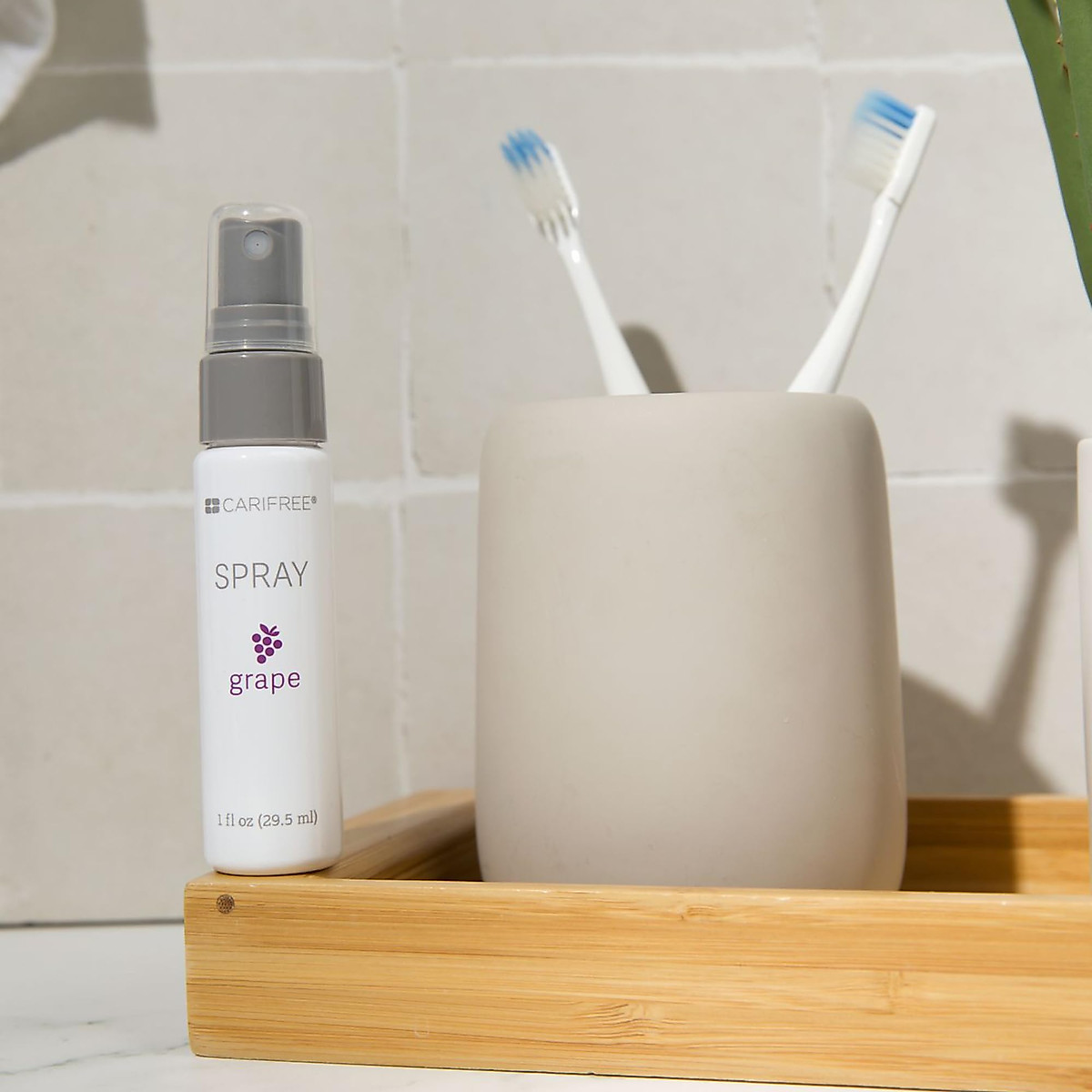 CariFree Oral Spray, Grape Flavored, Xylitol for Moisturization, Neutralizes pH, Fluoride-Free, Freshen Breath, Recommended by Dentists, Made in The U.S.A. 4 Bottles (1 fl. oz. Each)