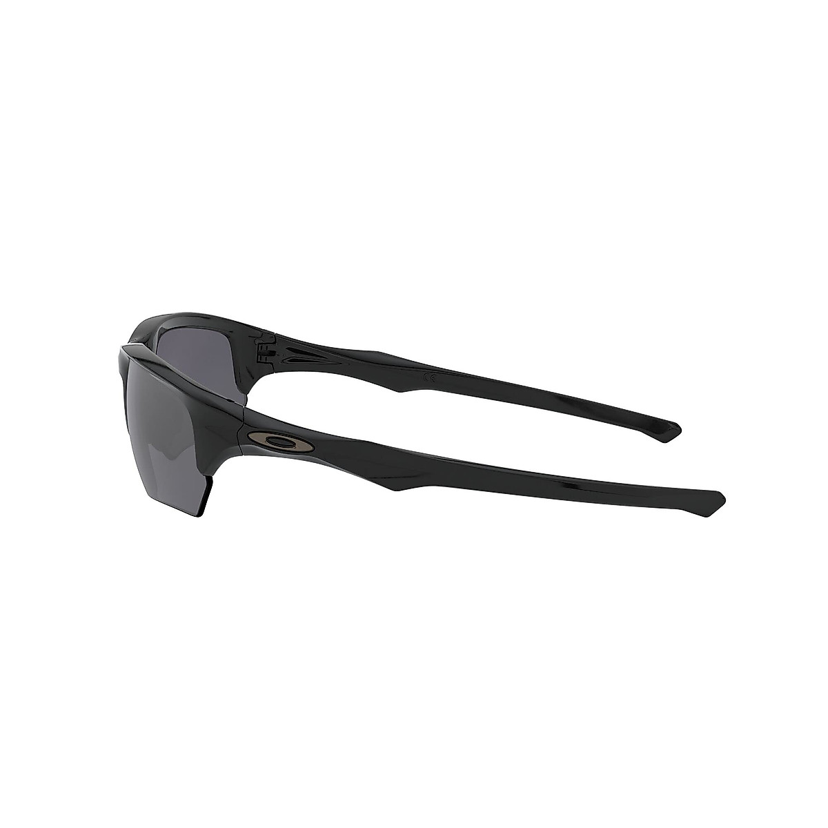 Oakley Men's OO9363 Flak Beta Rectangular Sunglasses, Polished Black/Black Iridium, 64 mm