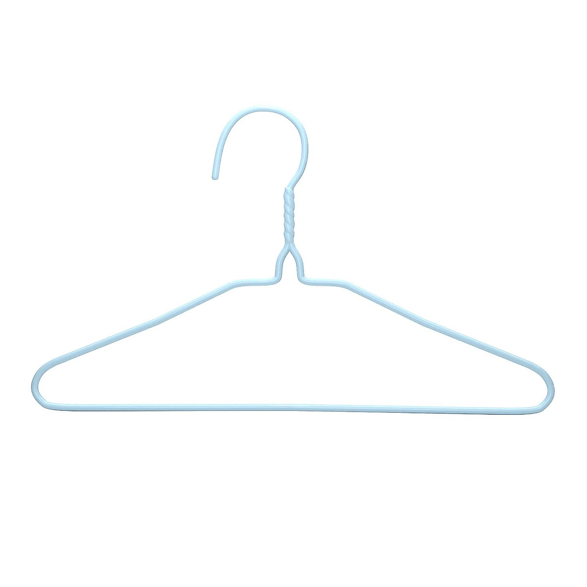 Kabudar Kids Hangers Cute Childrens Hanger Space Saving Kids Metal Hanger with Plastic Coating Baby Clothes Hanger 20 Pack (Blue)