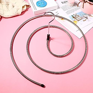 Cabilock 2Pcs Spiral Shaped Clothes Drying Rack Stainless Steel Laundry Hanger Quilt Blanket Hanger for Bed Sheet Blanket Coverlet Bath Towel