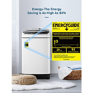 Portable Washing Machine 1.5 Cu.Ft, FOHERE 11lbs Compact Washer with Spinner Combo, 8 Programs, Includes Quick Connect Sink Adapter and Drain Hose, for Apartments, RVs, Dorms