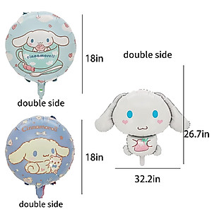 9Pcs Cute Anime Party Decoration Balloons,Aluminum Film Material Double Sided Balloons,Anime Theme Party Supplies,Kawaii Birthday Party Ballons (9PCS)