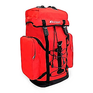 Everest Hiking Pack, Red, One Size