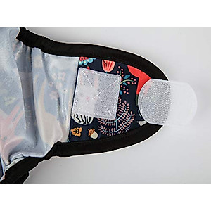 Baby Cloth Diaper Cover Nappy Hook and Loop Double Gusset (Hedgehog Deers) 1 Count (Pack of 1)
