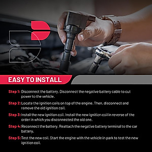 BDFHYK Ignition Coil Pack Set of 6 Compatible with 2003-2007 Nissan 350Z & Infiniti FX35, G35, M35, Infiniti G35 Coupe 2006, Coil for V6 3.5L Replace UF401,C1439,6734025, 22448AL615,22448AL61C