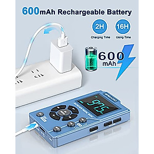 Greadio Radios Portable AM FM with MP3 Player,Best Reception Pocket Radio, Large LCD Screen and Easy to Use, 6 EQ Stereo,Earphone Jack Walkman Radio,for Jogging,Walking,Camping AM FM Radio