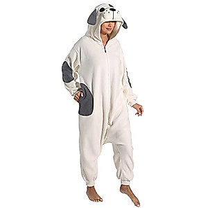 vavalad Adult Dog Onesie Pajamas Cosplay Animal Plush Homewear Sleepwear Costume Women Men