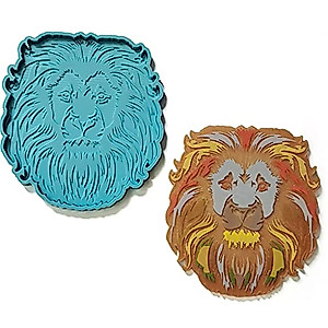Lion Head Tray Epoxy Resin Mold Coaster Casting Silicone Mould DIY Crafts Jewelry Home Decorations Making Tools